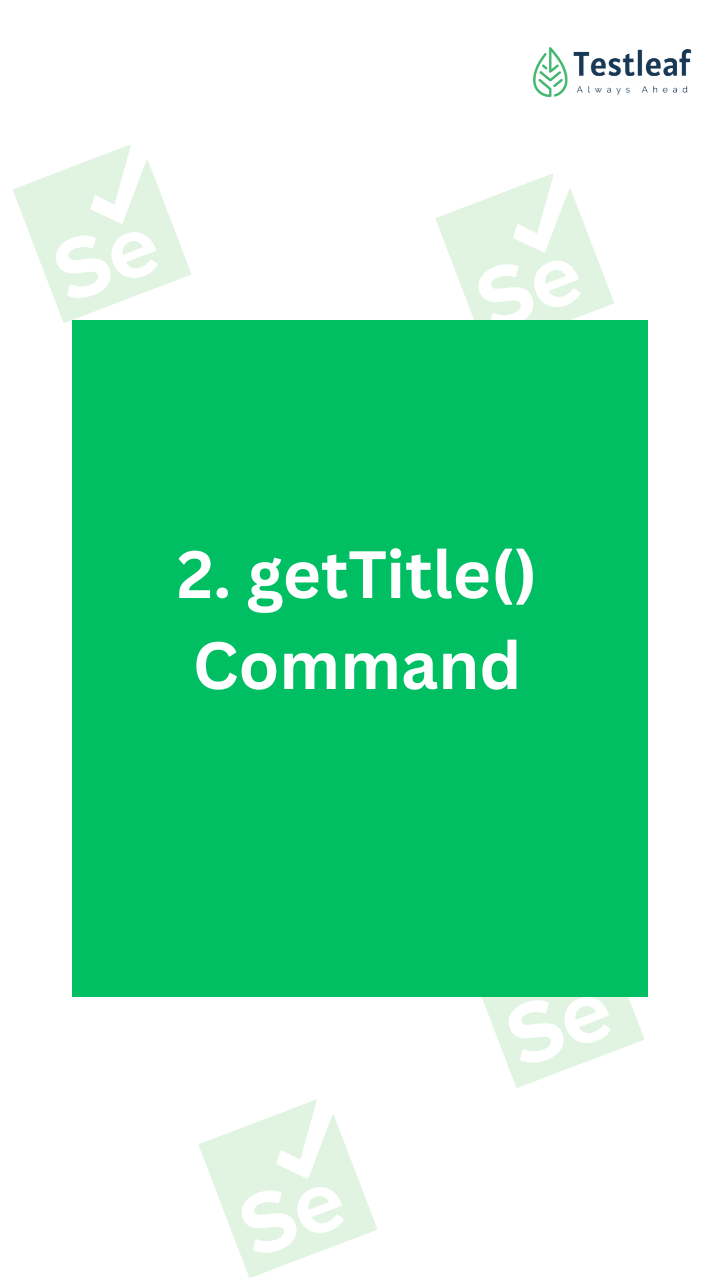 Top 10 Selenium Webdriver Commands For Test Automation Testleaf 2206