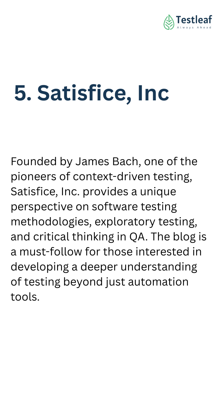 Top 10 Blogs To Follow To Learn Automation Testing Testleaf