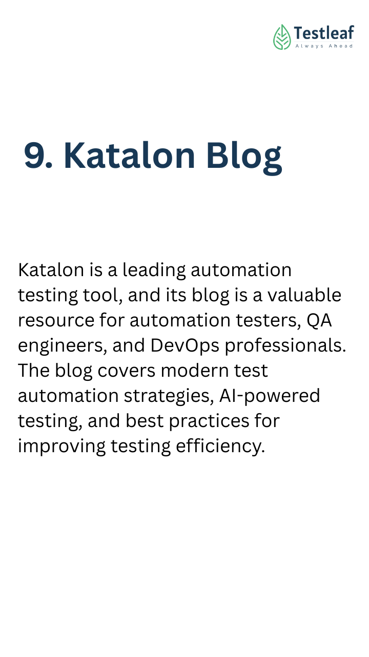 Top 10 blogs to follow to learn automation testing - Testleaf
