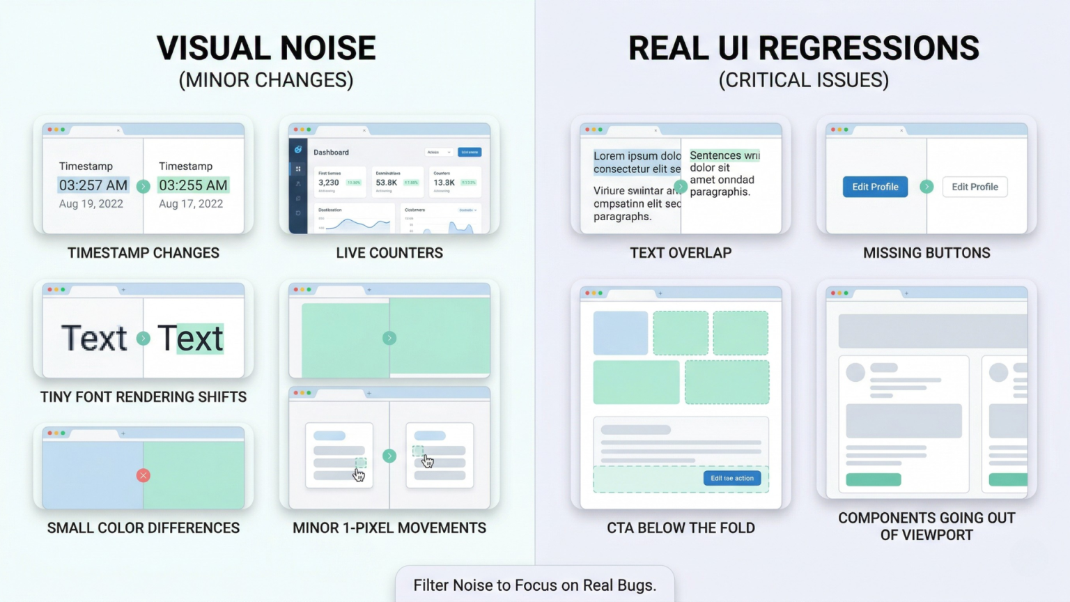 Playwright + AI: Visual Noise Filtering for QA Teams